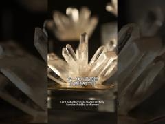 Customized Natural White Crystal Hanging Lights