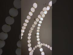 Cream White Glass Ball Custom Pendant Lighting