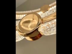 Lámpara romántica de acrílico anillo moderno lámpara personalizada suave y no brillante