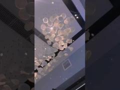 빌라 호텔 로프트 계단 힐링 라이트 픽쳐 디자인 현대 아크릴 코러거이드 볼 힐링 램프 LED 라이트 스트립