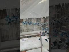 46 lange paal waterdruppels kristal trap licht luxe lange kroonluchter eenvoudige noordelijke lange kroonluchter villa woonkamer hol draaiende creatieve dubbele netten rode restaurant kroonluchter