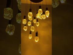 Sneeuwberg bloemvorm Trappenlampen voor Loft Plafond Trappentak Kroonluchter Verlichting LED hanger lampen Kroonluchters