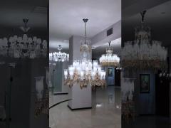 자동차 CAD 레이아웃과 대형 LED 예술 유리 잎 모양 사다리