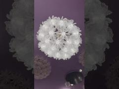 Contemporary Crystal Customized Design Lotus Flower Large Chandelier Pendant Light For Hotel Lobby