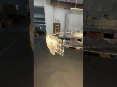 Modern Design Kristallen Steen Kroonluchter voor Thuis LED Glazen Bal Lamp voor Hotel Restaurant Winkelcentrum Lobby AC Stroombron