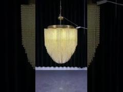 Custom Project Indoor Decoration Hotel Villa Home Shop Ginkgo Leaf Ceramics Pendant Lamp