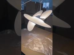 Indoor Decoration Duplex Loft Dining Room Villa Glass Chandelier