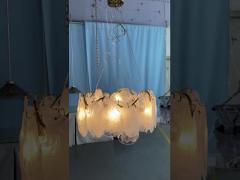 Zhongshan Luxury Living Room Dining Room Luxury  Chandelier Modern Minimalist Tassel Crystal Lamp Li