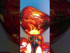 European-Style Retro Murano Dining Room Chandelier Luxury Leaf Crystal Glass Light Simple Hanging fo