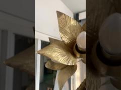 Luxury Glass Maple Leaf Chandelier for Hotels