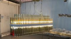 Waterfall Crystal Foyer Chandelier Titanium Gold Hotel Atrium Villa Entrance Large Luxury Pendant