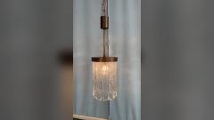 Modern Crystal Chandelier with Adjustable Color Tones