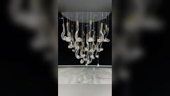 Elegant Water Drop Crystal Chandelier Modern Lighting