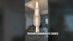 Luxury Home Decor Wall Lamp Modern Classic Golden Custom LED Light Crystal Chandelier