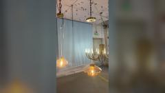 Modern Gold Metal LED K9 Luxury Crystal Chandelier Large Round Pendant Light