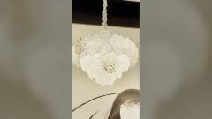 Villa Hotel Gold Crystal Chandelier Pendant Light L52*H33cm AC85V To 265V