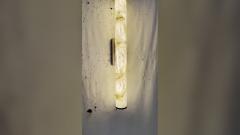 Long Linear Spanish Alabaster Marble Copper Wall Lamp Luxury Home Decor Wall Mounted Light Fixture F