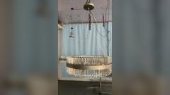 Grand Multi-Tier Crystal Chandelier Gold Finish Large Scale Hotel Ballroom Villa Club Statement Ligh