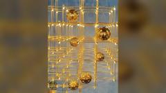 Luxury Mini Crystal Ribbon Chandelier Sets for Banquets
