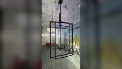 Luxury Purple Crystal Staircase Chandelier for Grand Lobbies