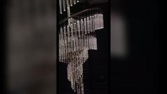 Luxury Lobby Chandelier Modern Crystal Pendant Light