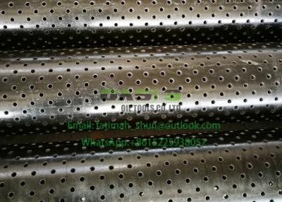 China Black steel perforated pipe with high quality of perforated tube for sale