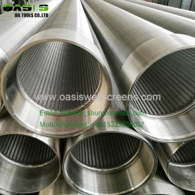 China AISI 304 316L wire wrapped well screen for deep well water filter for sale