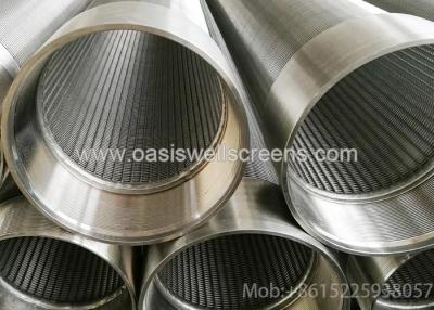China 8''5/8 1.0mm slot 25 bar Wedge wire wrapped screen/Johnson water well screen for sale