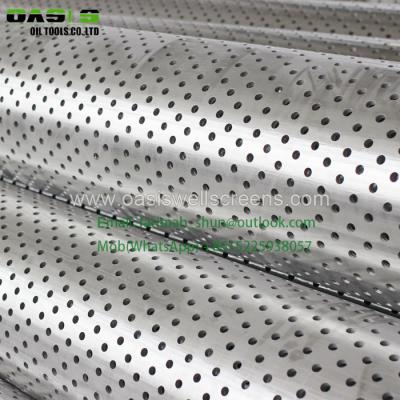 China Manufacture API Galvanized standard perforated steel pipe for drainage & filter for sale