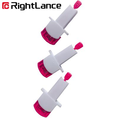 Cina sicurezza eliminabile della lancetta di sangue di sicurezza di pressione 26G di 1.8mm per la raccolta del sangue in vendita