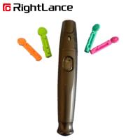 China Reusable Diabetic Adjustable Lancing Device 21g Black ABS Case for sale