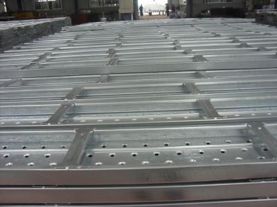 China Galvanized 1m to 4m safe scaffolding steel plank used in construction for ME market for sale