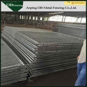 Cina Il recinto temporaneo smontabile del collegamento a catena riveste il piede di pannelli 6x12 con il gancio trasversale in vendita