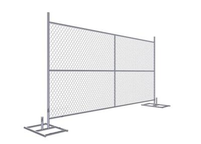 Cina Il recinto temporaneo del collegamento a catena della costruzione riveste 6ft x 12ft, 6ft x 10ft di pannelli O.D. 1-1/4» e 1-3/8» in vendita