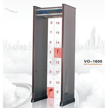 China VO-1600 Door Frame Metal Detector 30W , Led Light Detector with 16 Detect Zone For Airport for sale