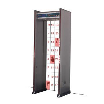 China 7 inch LCD Screen Walk Through Metal Detector 24 Zones For Airport for sale