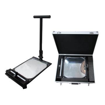 China Stainless Steel Under Vehicle Inspection Mirror Foldable With Retractable And Round Shape for sale