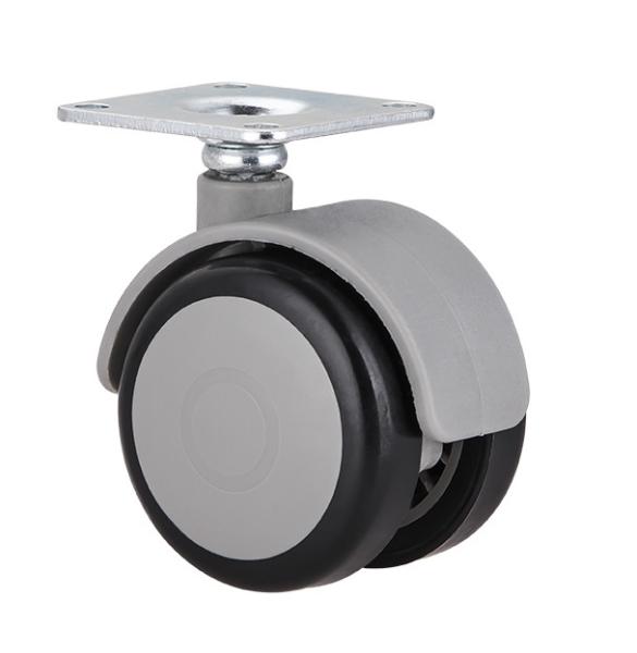 Quality 2 Inch M10 Threaded Stem Caster Wheels , TPR Locking Caster Wheels For Chair for sale