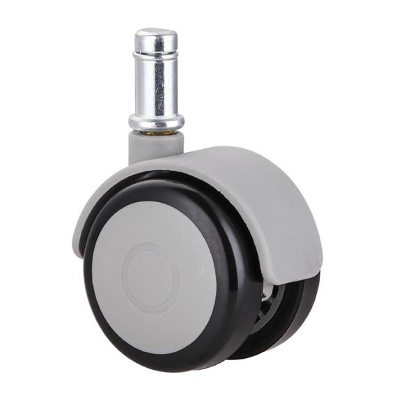 Quality 2 Inch M10 Threaded Stem Caster Wheels , TPR Locking Caster Wheels For Chair for sale