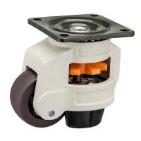 Quality Foot Adjuster TPR Leveling Caster Wheel With Deep Groove Bearing for sale