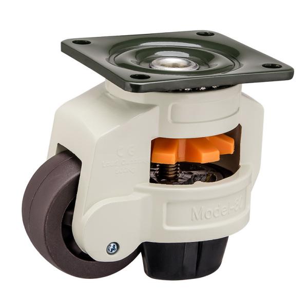 Quality Foot Adjuster TPR Leveling Caster Wheel With Deep Groove Bearing for sale