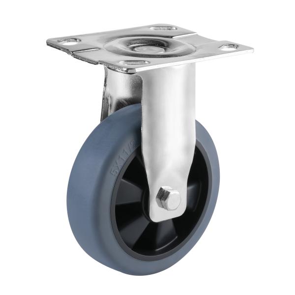 Quality Medium / Heavy Duty Industrial Casters Wheels Thermoplastic Rubber TPR Caster for sale