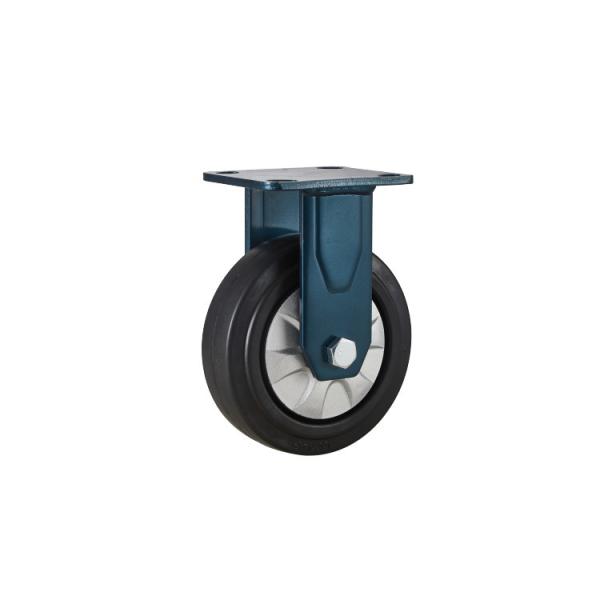 Quality 100mm 150mm Heavy Duty Castors Hi Elastic Thermoplastic Rubber Wheel Casters for sale