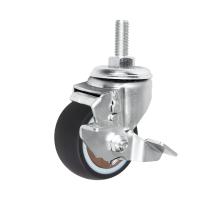 Quality Light Duty Universal Caster Wheels , TPR Furniture Castor Wheels OEM ODM for sale