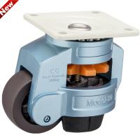 Quality Premium Heavy Duty Adjustable Leveling Casters 86mm 110mm With Nylon Wheels For for sale