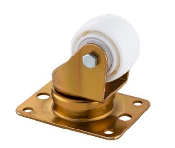 China Zinc Plated Industrial Casters 58mm×35mm Airport Cart Casters for sale