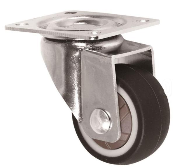 Quality 1-inch /1.5-inch/2-inch/2.5-inch/3-inch Chrome-plated TPR Swivel Caster Wheels For Hotel Furniture for sale