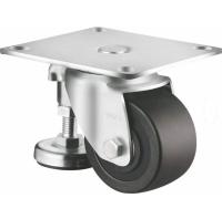 China Medium Duty Nylon Swivel Caster Wheel 65mm 75mm Adjustable Legs Plate Caster 150kg 200kg for sale