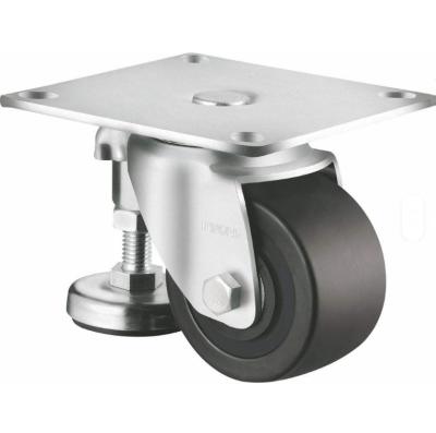 China Medium Duty Rotating Caster Wheel With Adjustable Support Legs Caster Wheel for sale