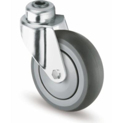 China 5 Inch Thermoplastic Rubber Wheel, Smooth & Floor‑Friendly shopping trolley walkway caster for sale